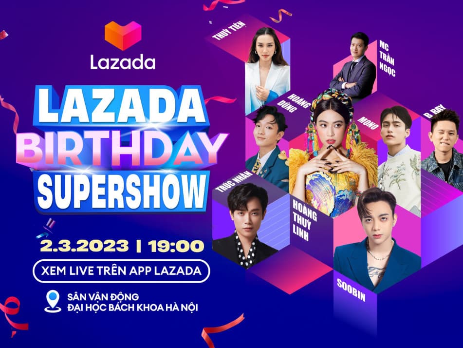 Hướng dẫn nhận vé Lazada Supershow 2023 - Bùng nổ cùng thần tượng