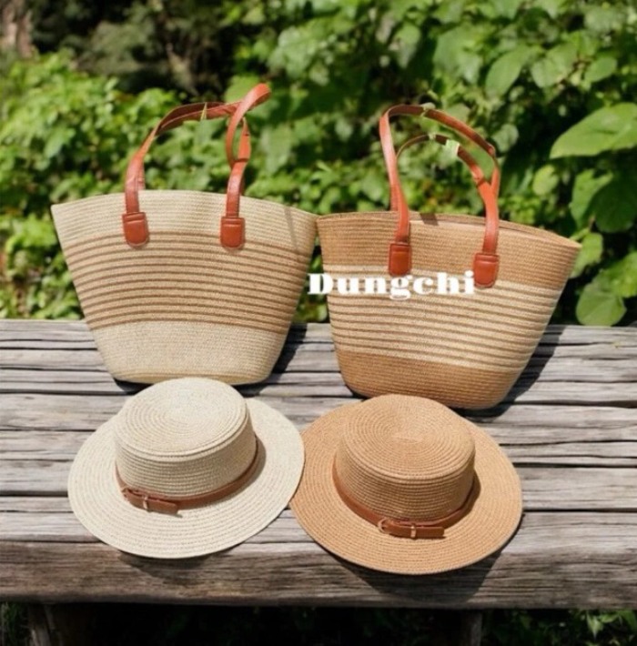 TOP 7 túi cói đi biển chụp ảnh cực đẹp, phối đồ cực xinh