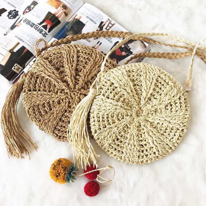 TOP 7 túi cói đi biển chụp ảnh cực đẹp, phối đồ cực xinh